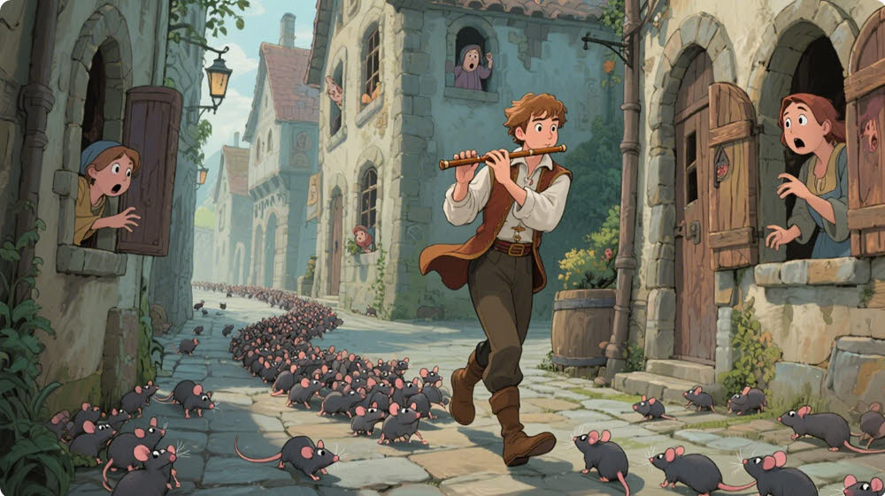 The Pied Piper of Hamlin – Free Story in Simple Spanish with English ...